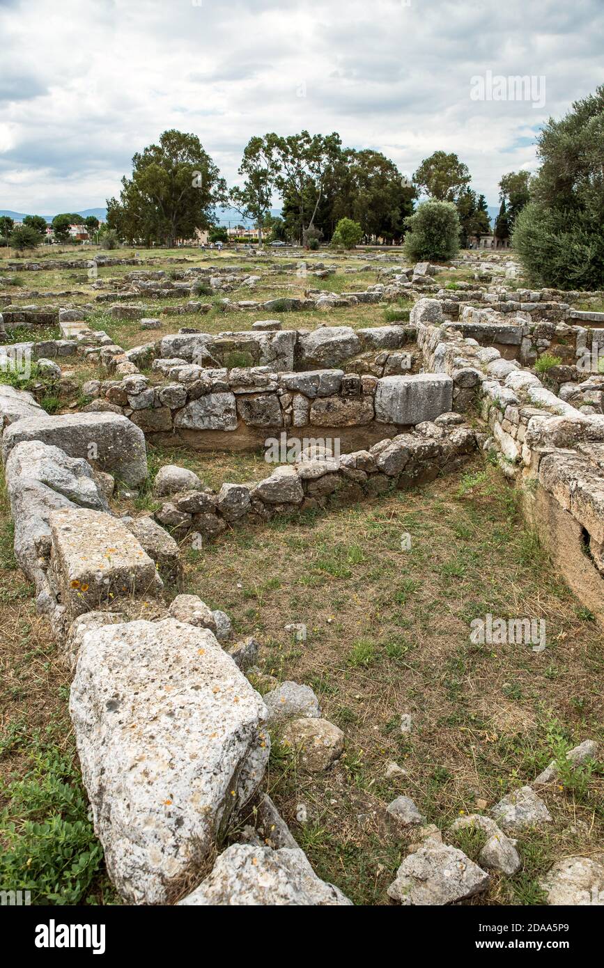 The ancient city of Eretria. Euboea, Greece Stock Photo - Alamy