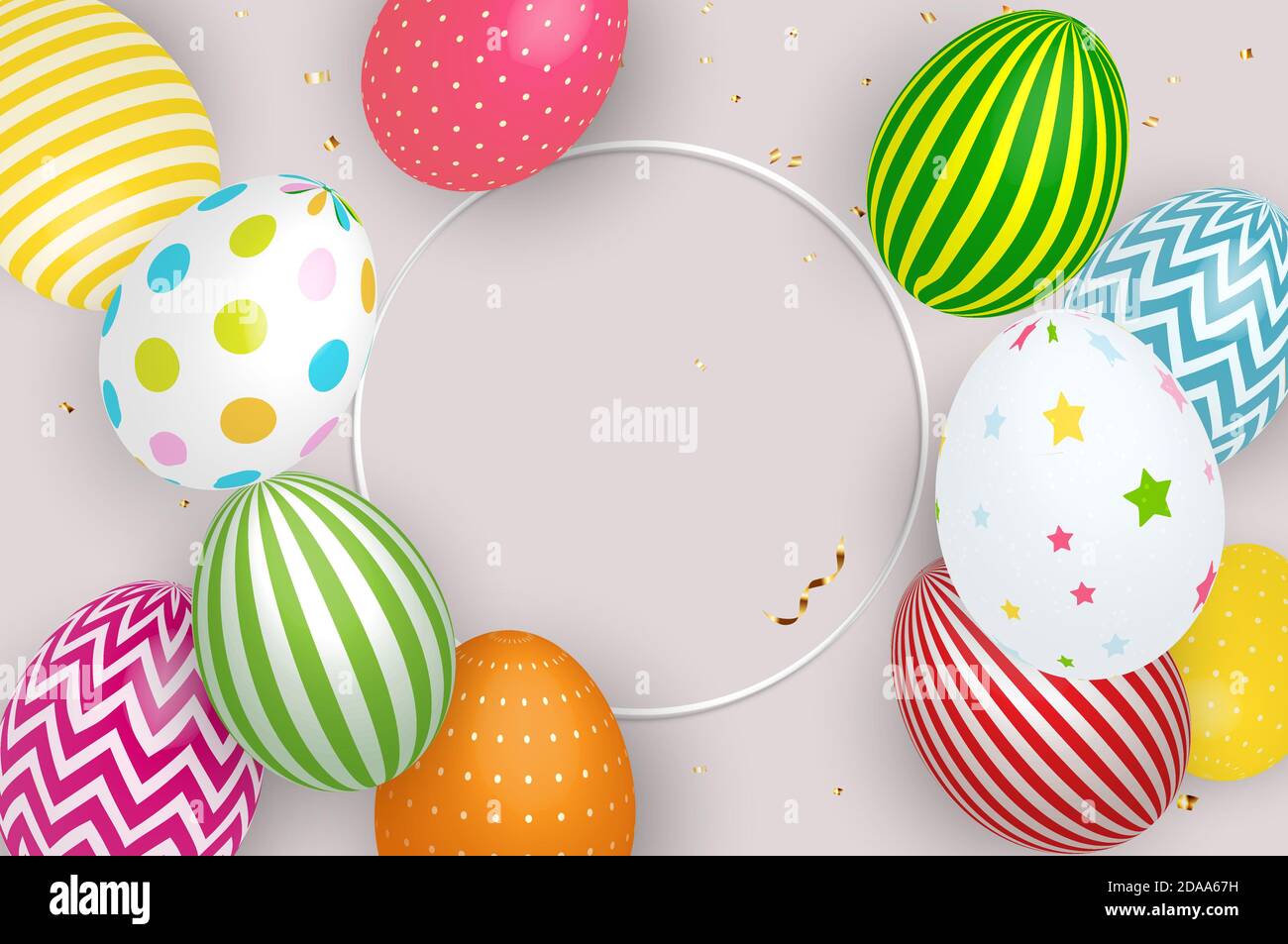 Abstract Happy Easter Background Illustration Stock Photo - Alamy
