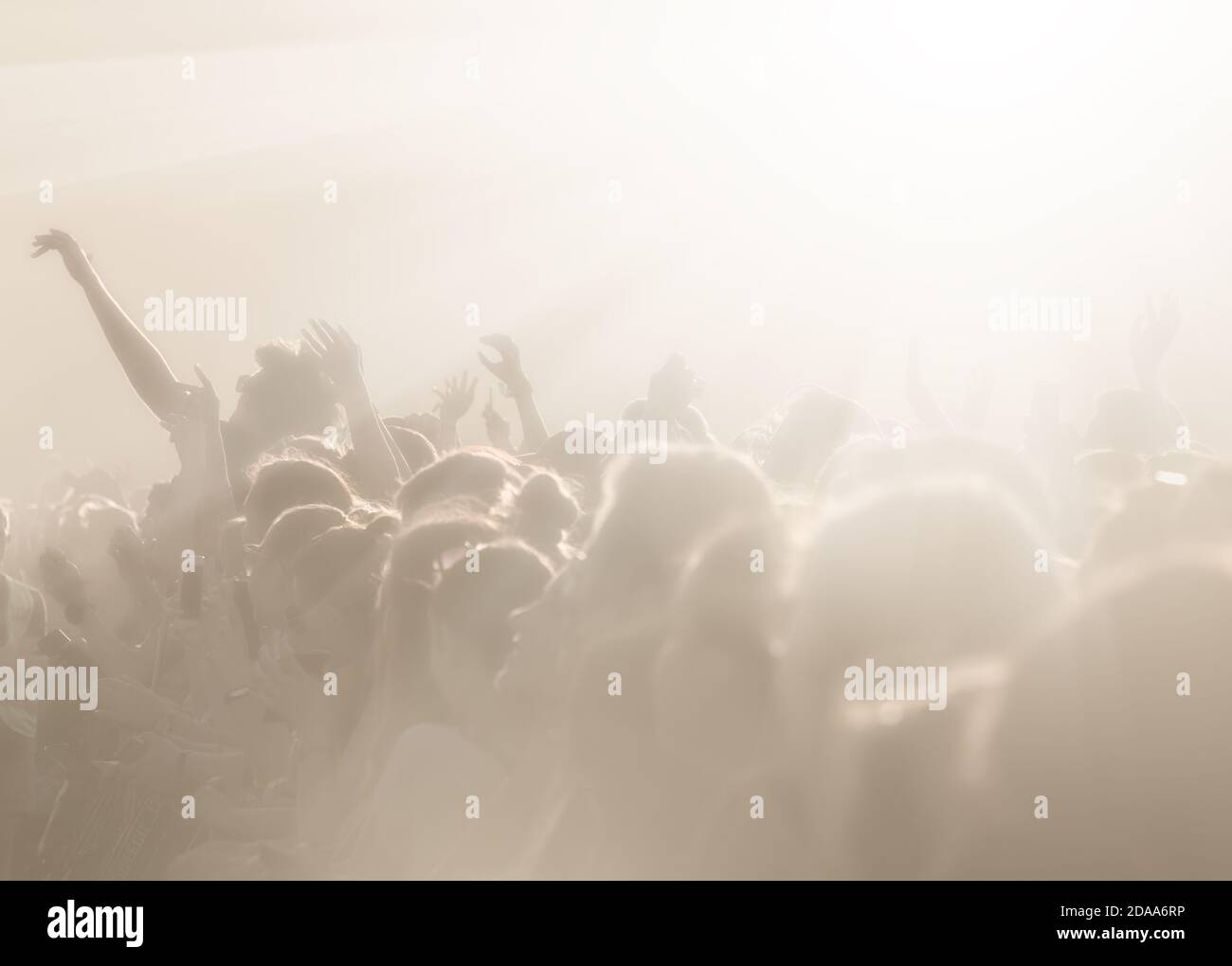 High key background with a picture of a crowd of people on an open ...