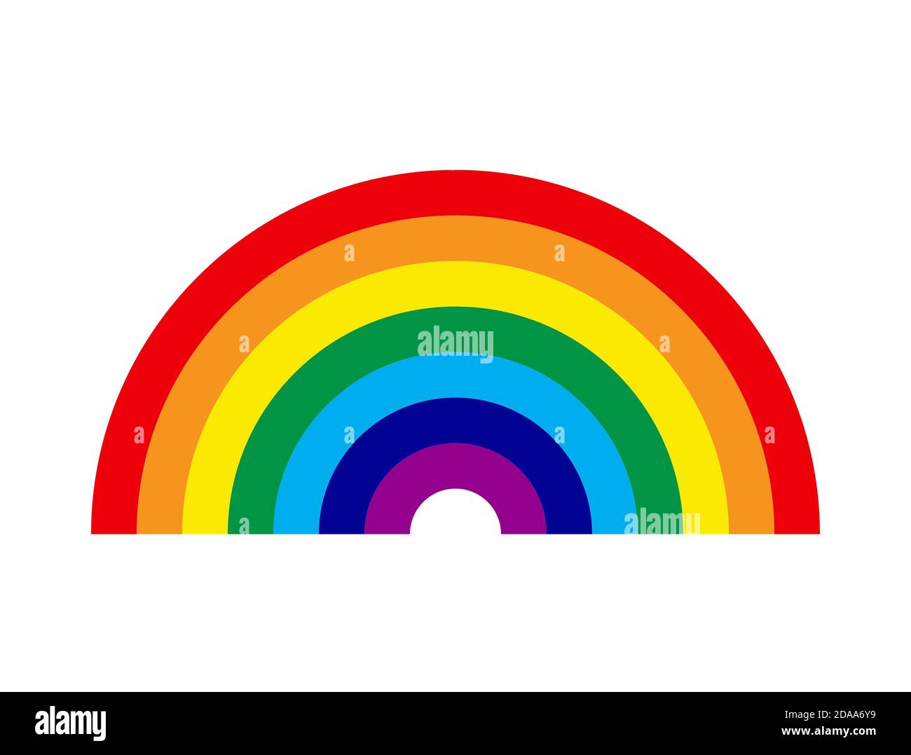 Rainbow Icon. Illustration Stock Photo - Alamy