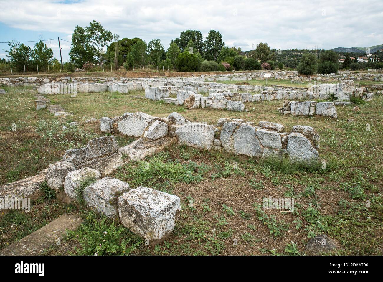 The ancient city of Eretria. Euboea, Greece Stock Photo - Alamy