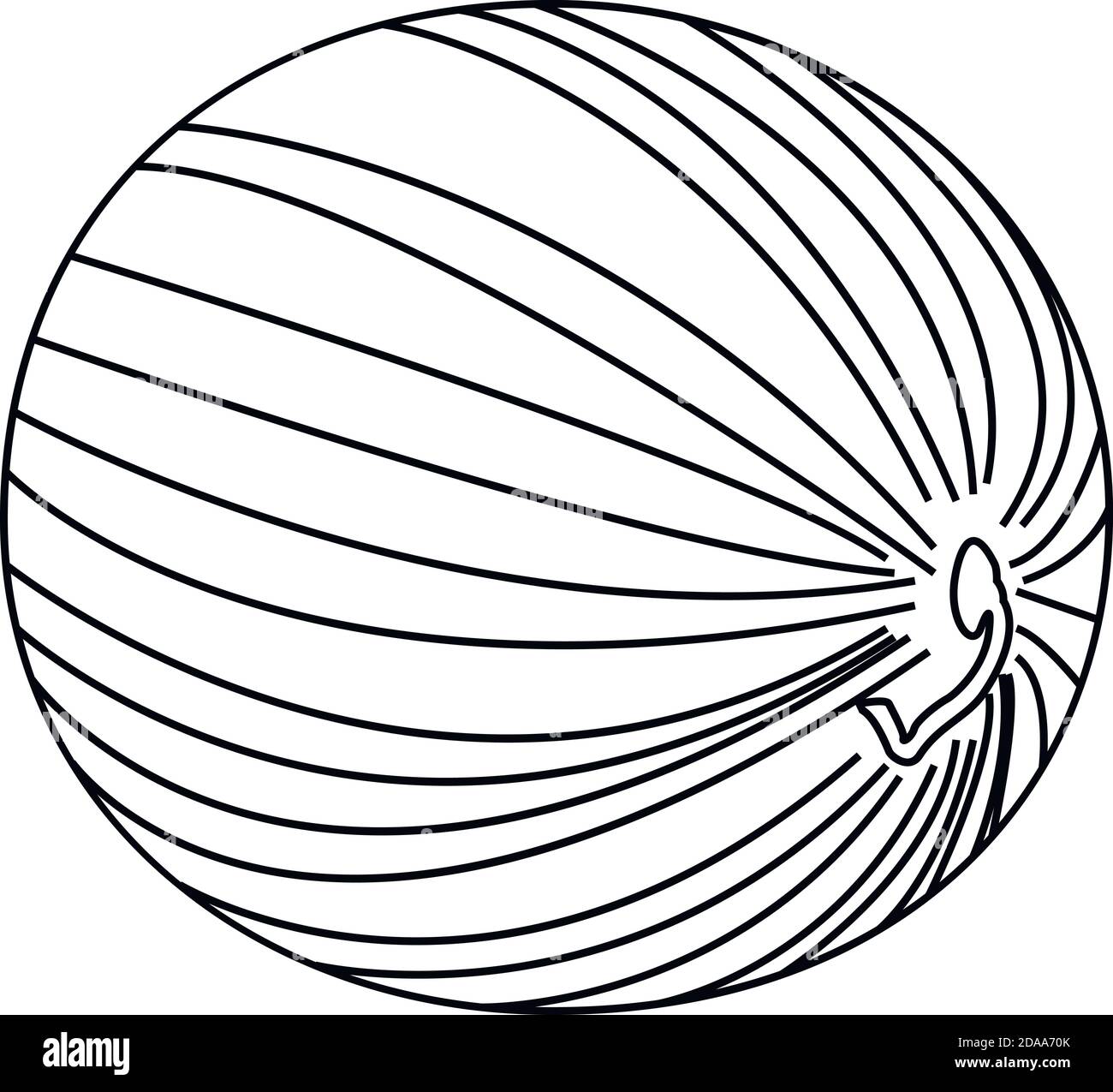 Watermelon fruit realistic line hi-res stock photography and images - Alamy