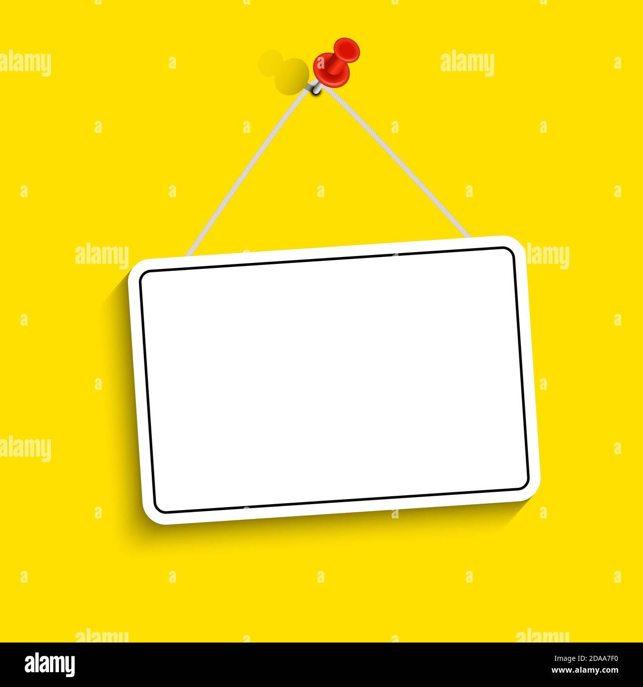 Empty Note Frame with Place for text. Illustration Stock Photo - Alamy