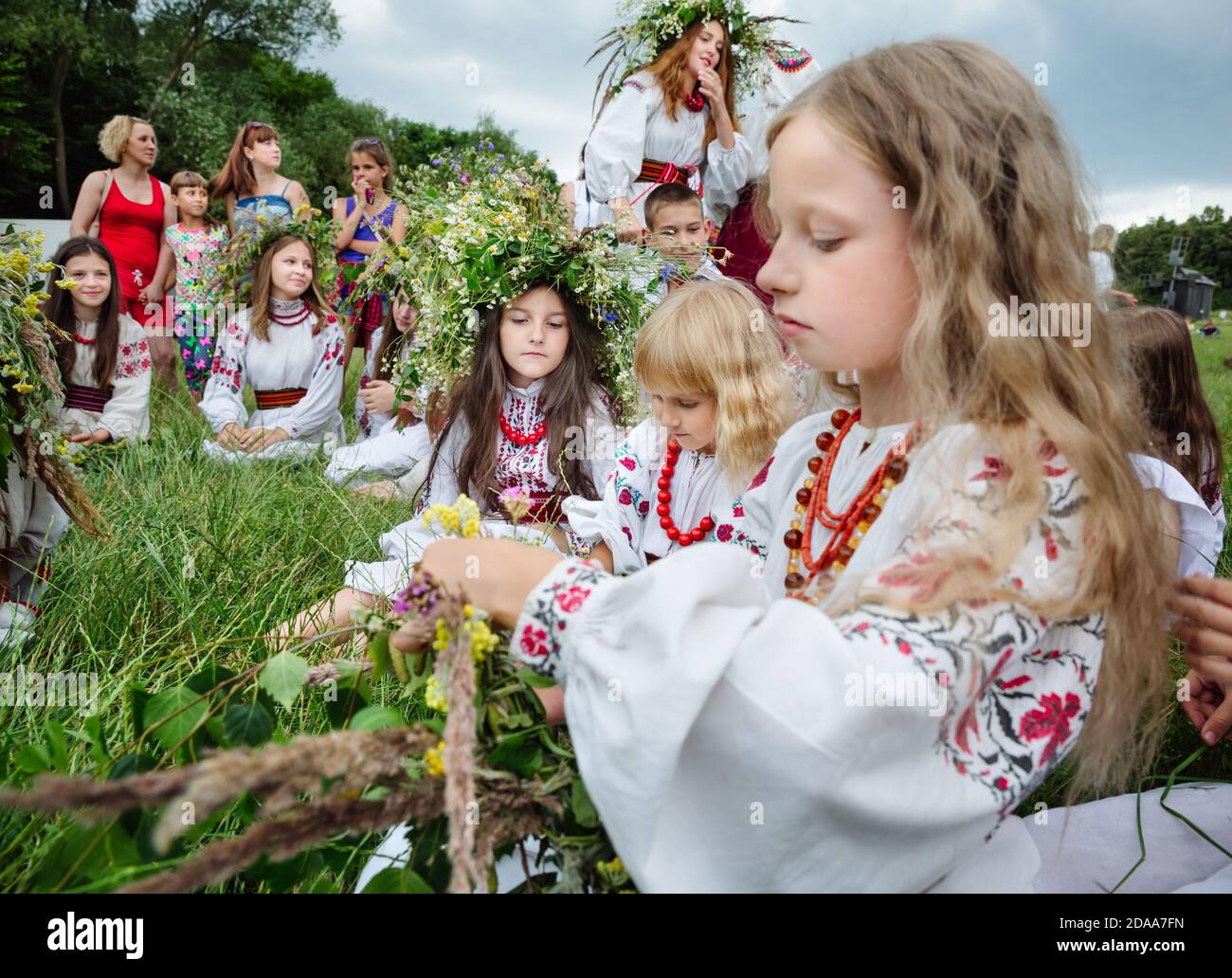 KIEV, UKRAINE - Jul 06: Ivana Kupala Night, also known as Ivan Kupala ...