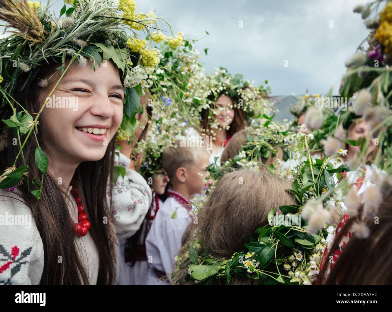 KIEV, UKRAINE - Jul 06: Ivana Kupala Night, also known as Ivan Kupala ... KIEV, UKRAINE - Jul 06: Ivana Kupala Night, also known as Ivan Kupala ...