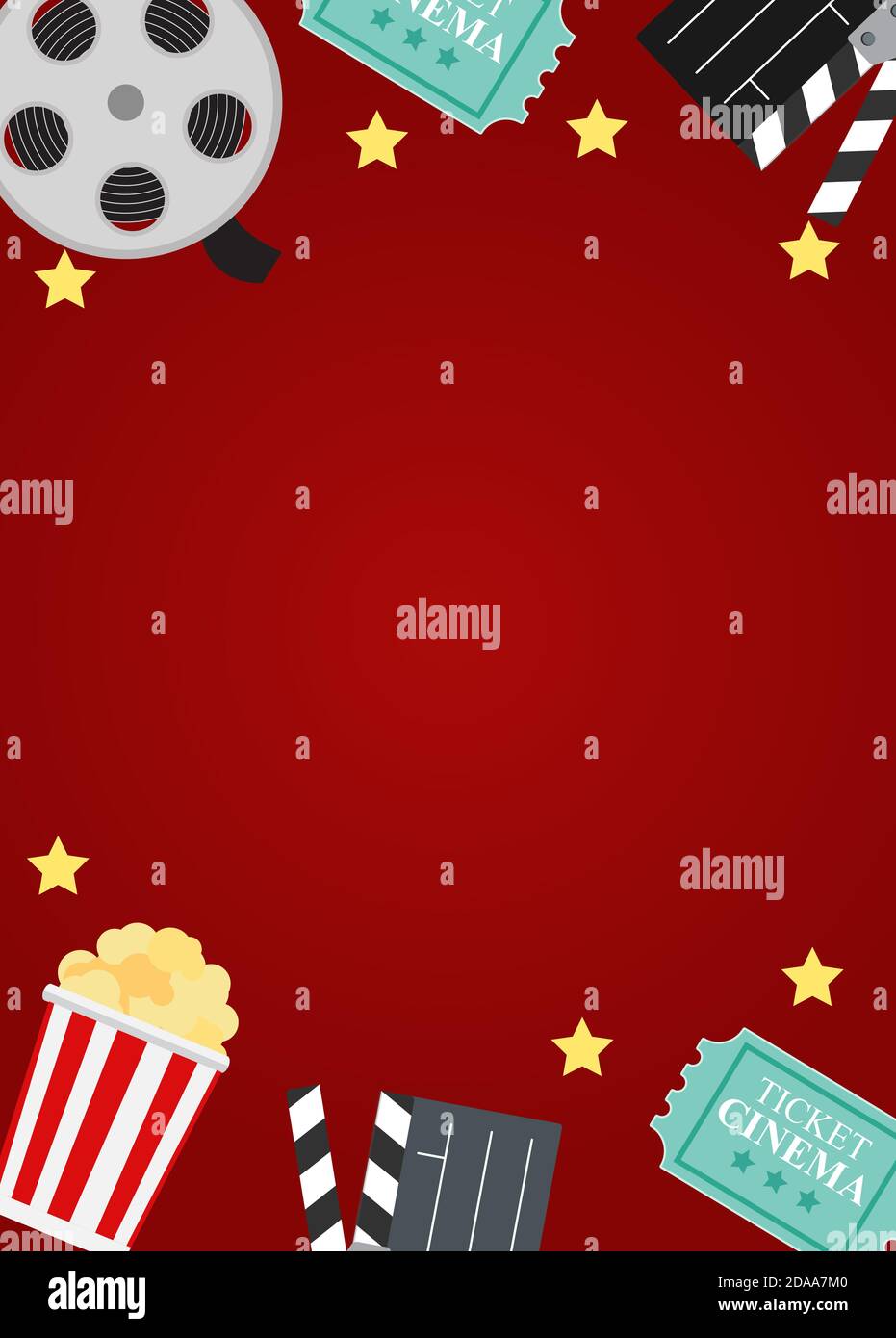 Abstract Home Cinema Background. Illustration Stock Photo - Alamy