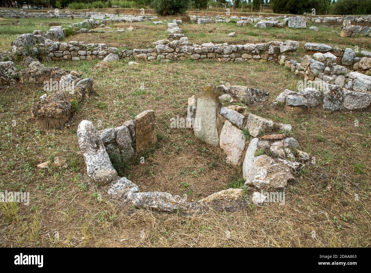 The ancient city of Eretria. Euboea, Greece Stock Photo - Alamy