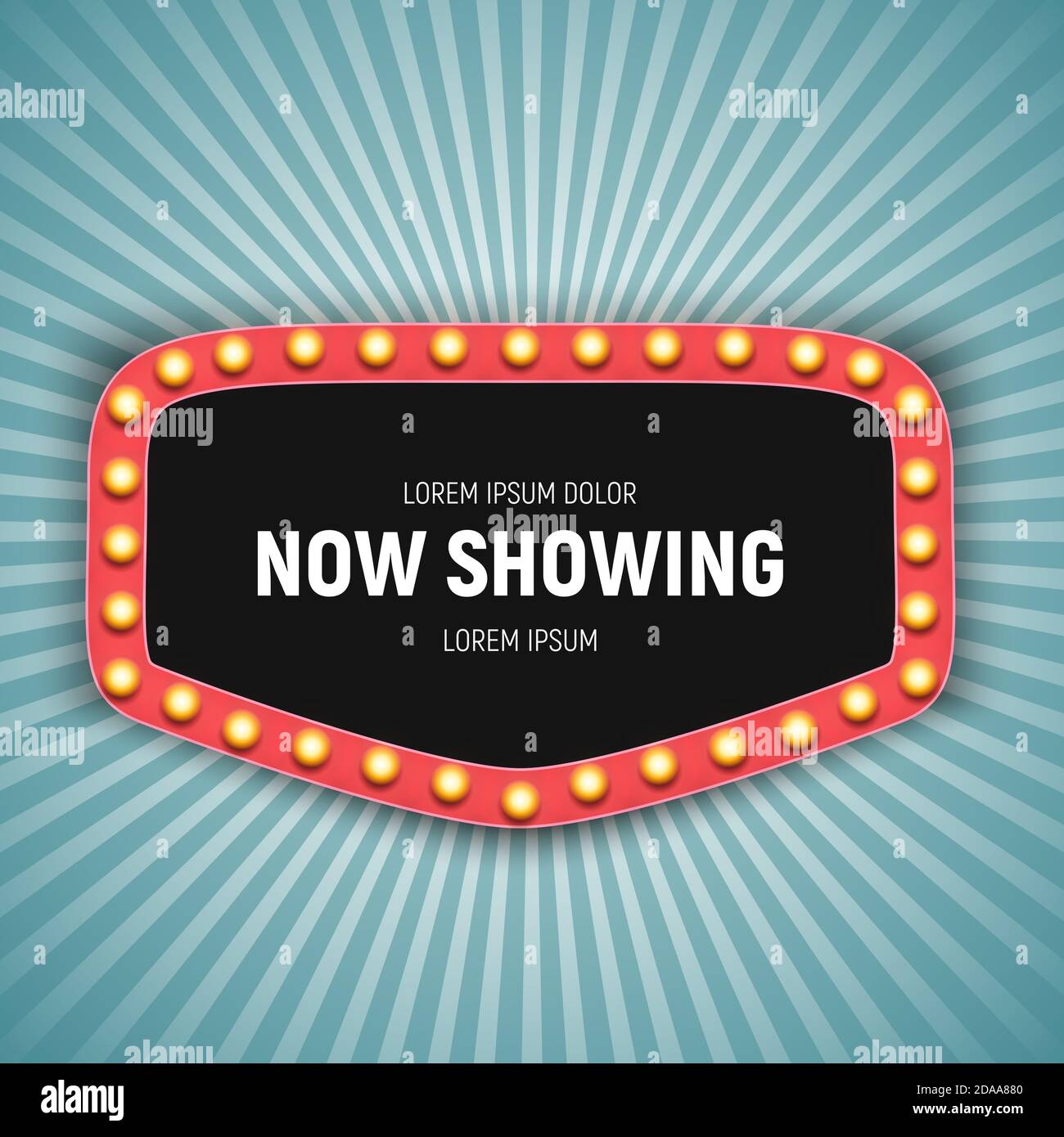 Vintage 3d light retro frame. Illustration Stock Photo - Alamy
