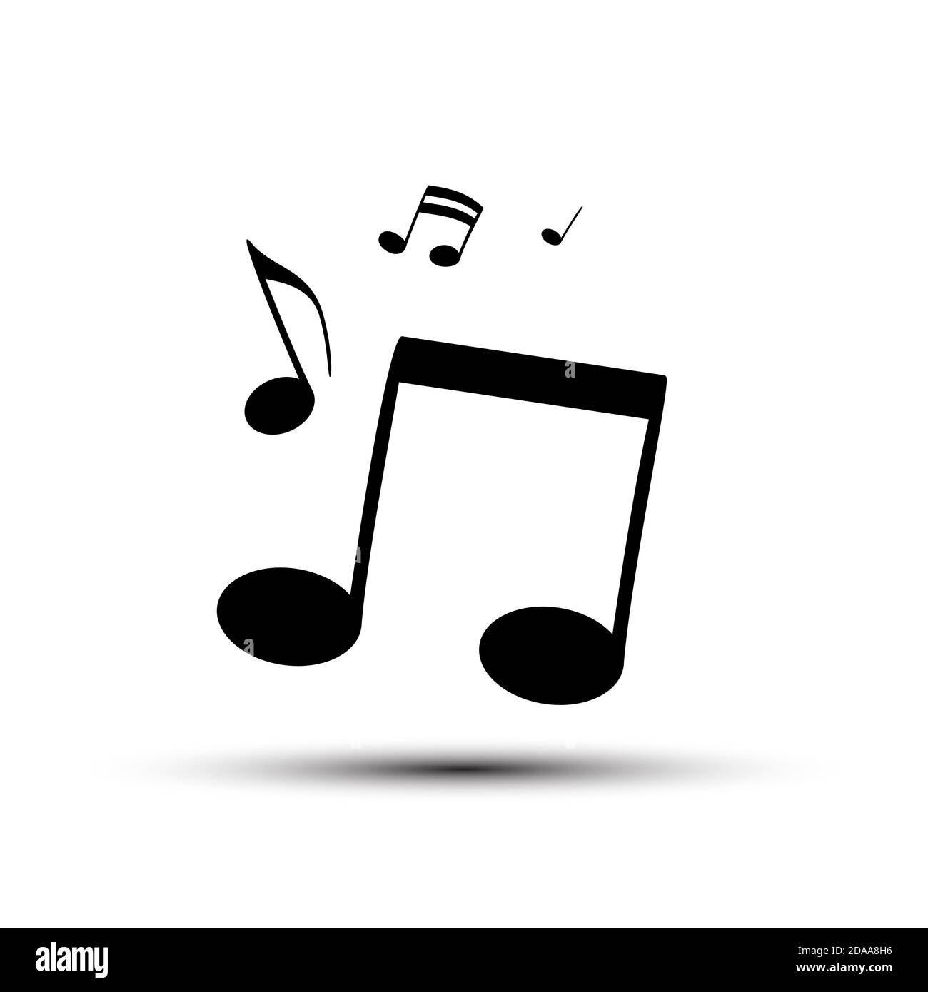 Musical notesIcon. Illustration Stock Photo - Alamy