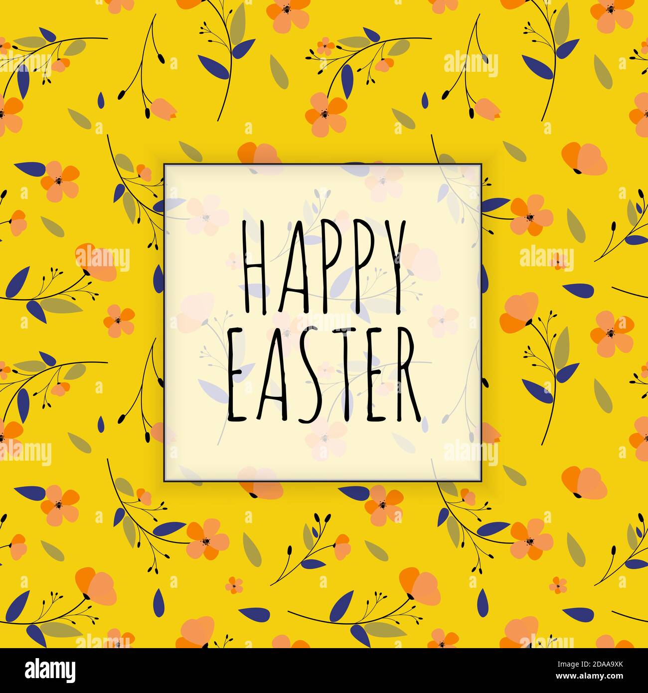 Abstract Easter Template Background Illustration Stock Photo - Alamy