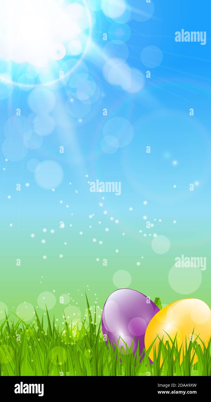 Abstract Easter Template Background Illustration Stock Photo - Alamy