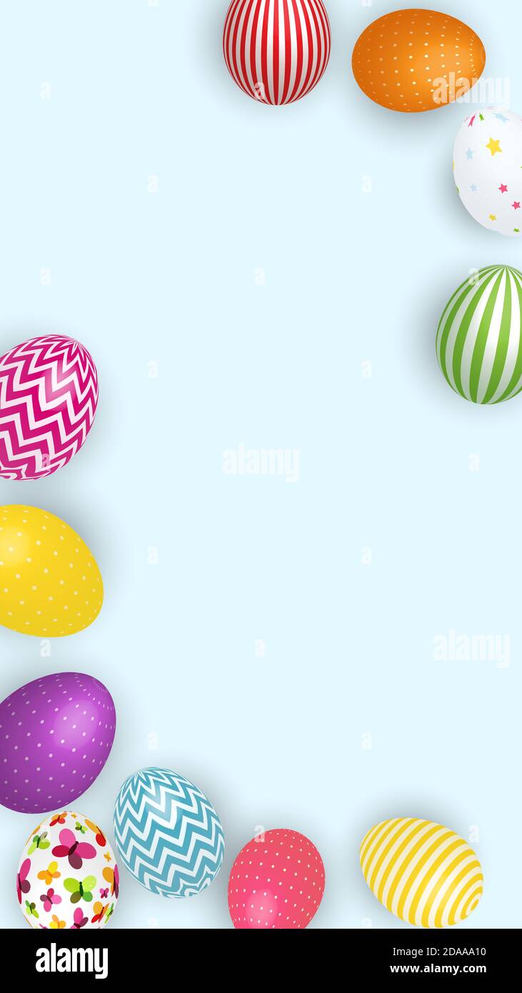 Abstract Easter Template Background Illustration Stock Photo - Alamy