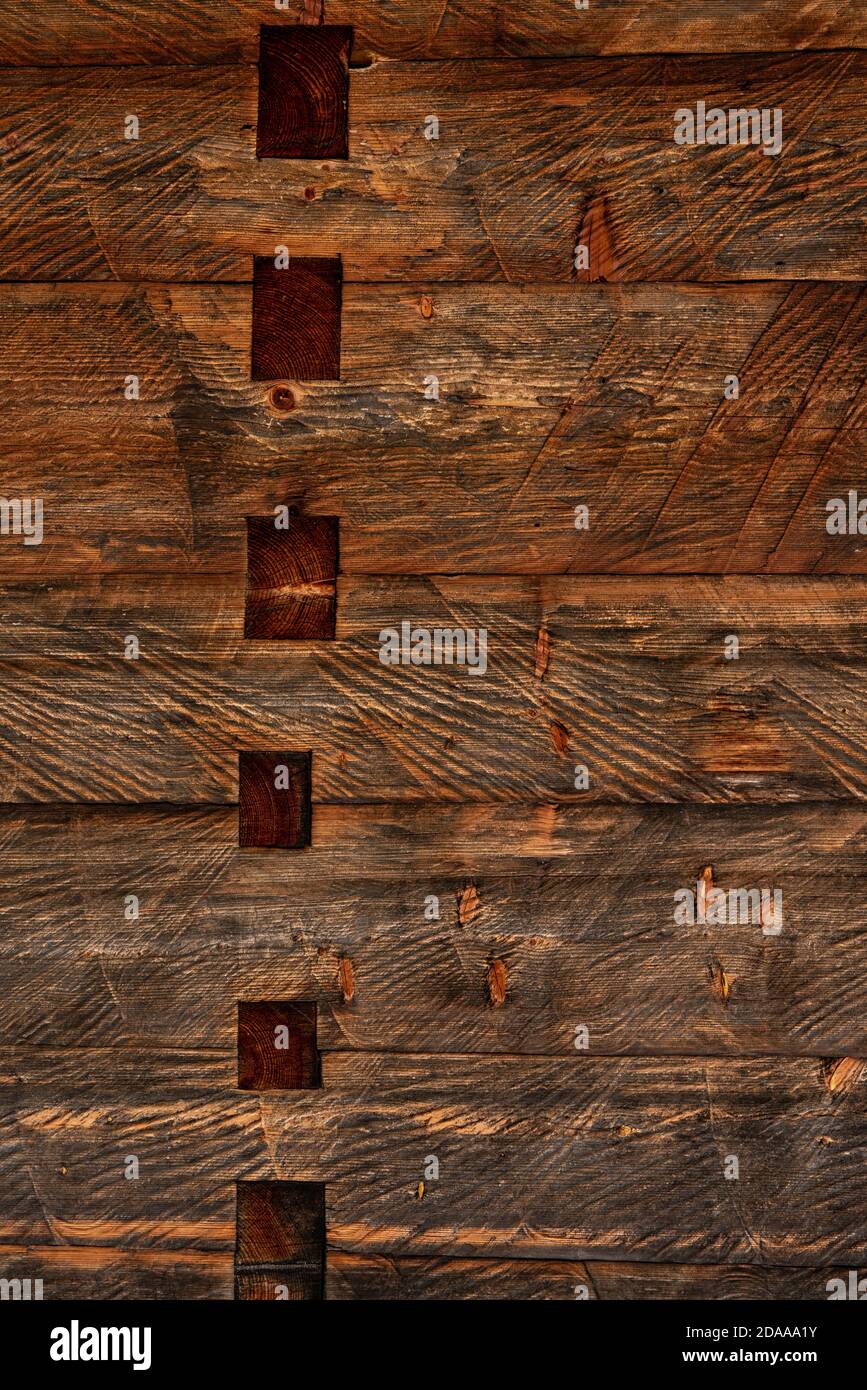 Wooden Rustic texture or background. Aged wood wall and boards Stock ...