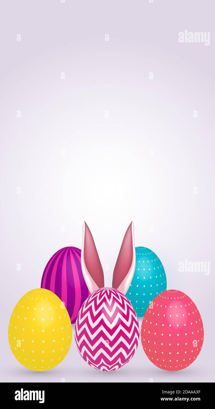 Abstract Easter Template Background Illustration Stock Photo - Alamy