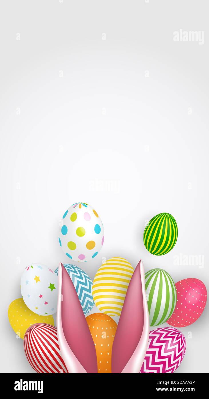Abstract Easter Template Background Illustration Stock Photo - Alamy
