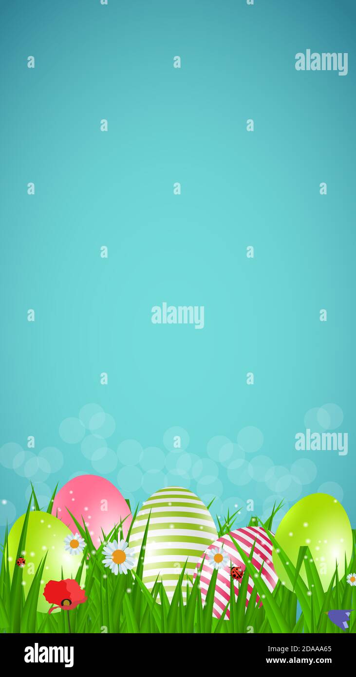 Abstract Easter Template Background Illustration Stock Photo - Alamy