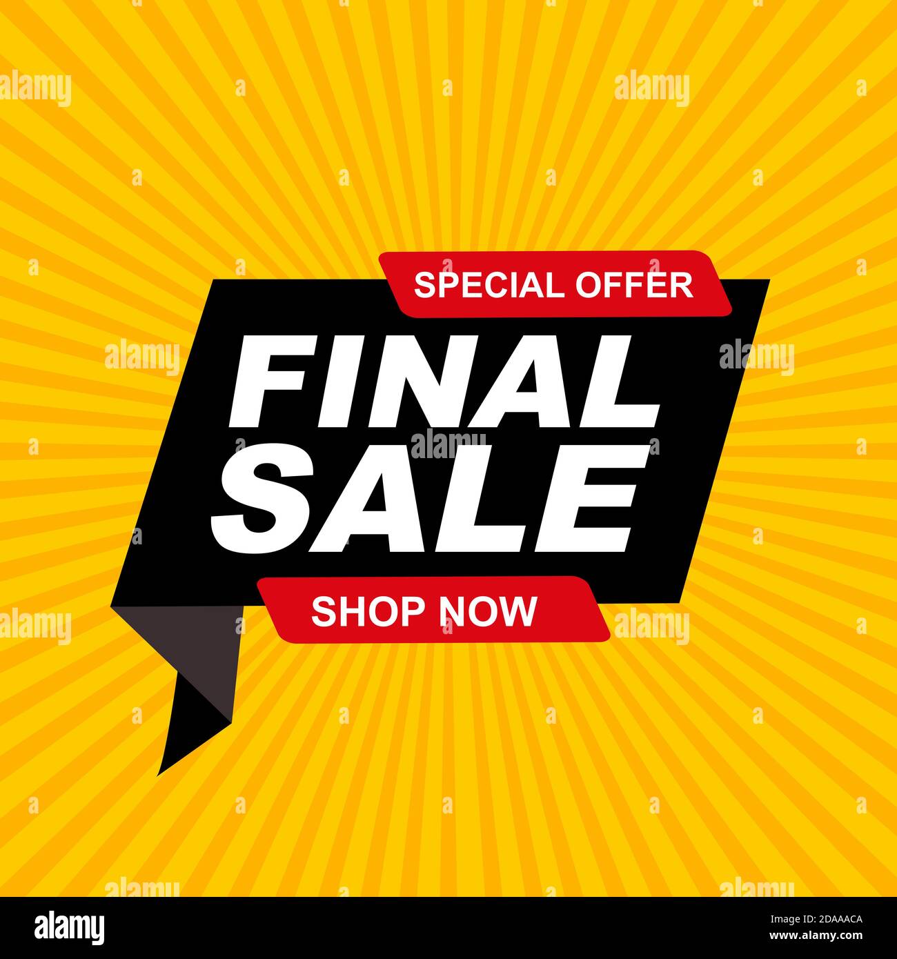 Abstract final sale poster. illustration Stock Photo - Alamy