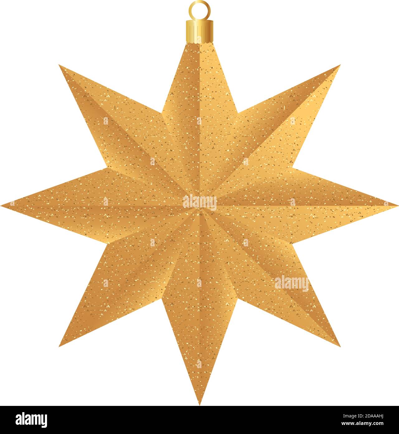 happy merry christmas golden star vector illustration design Stock ...