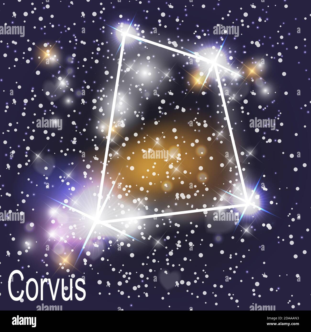 Raven constellation hi-res stock photography and images - Alamy