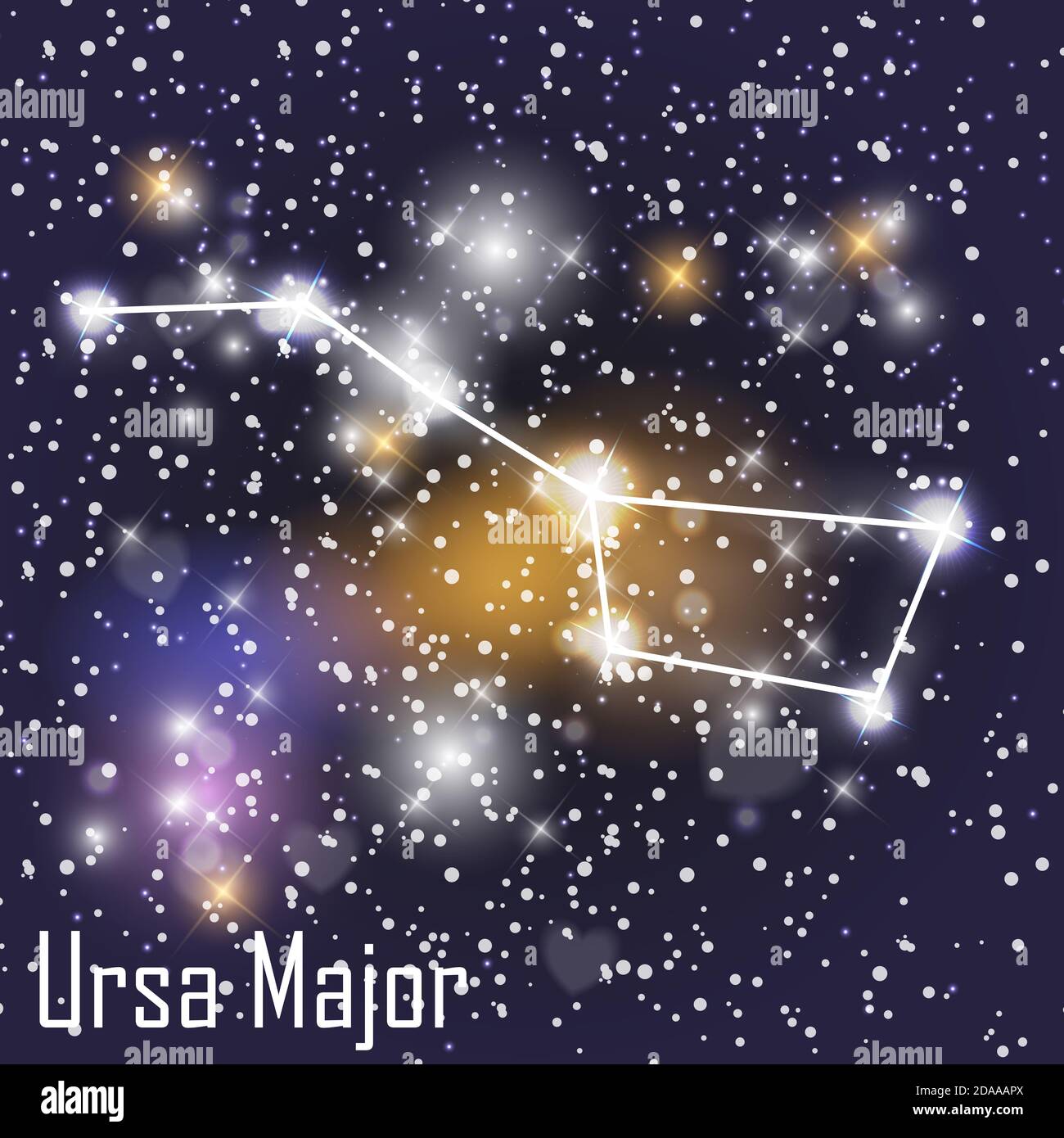 Ursa major constellation illustration hi-res stock photography and ...