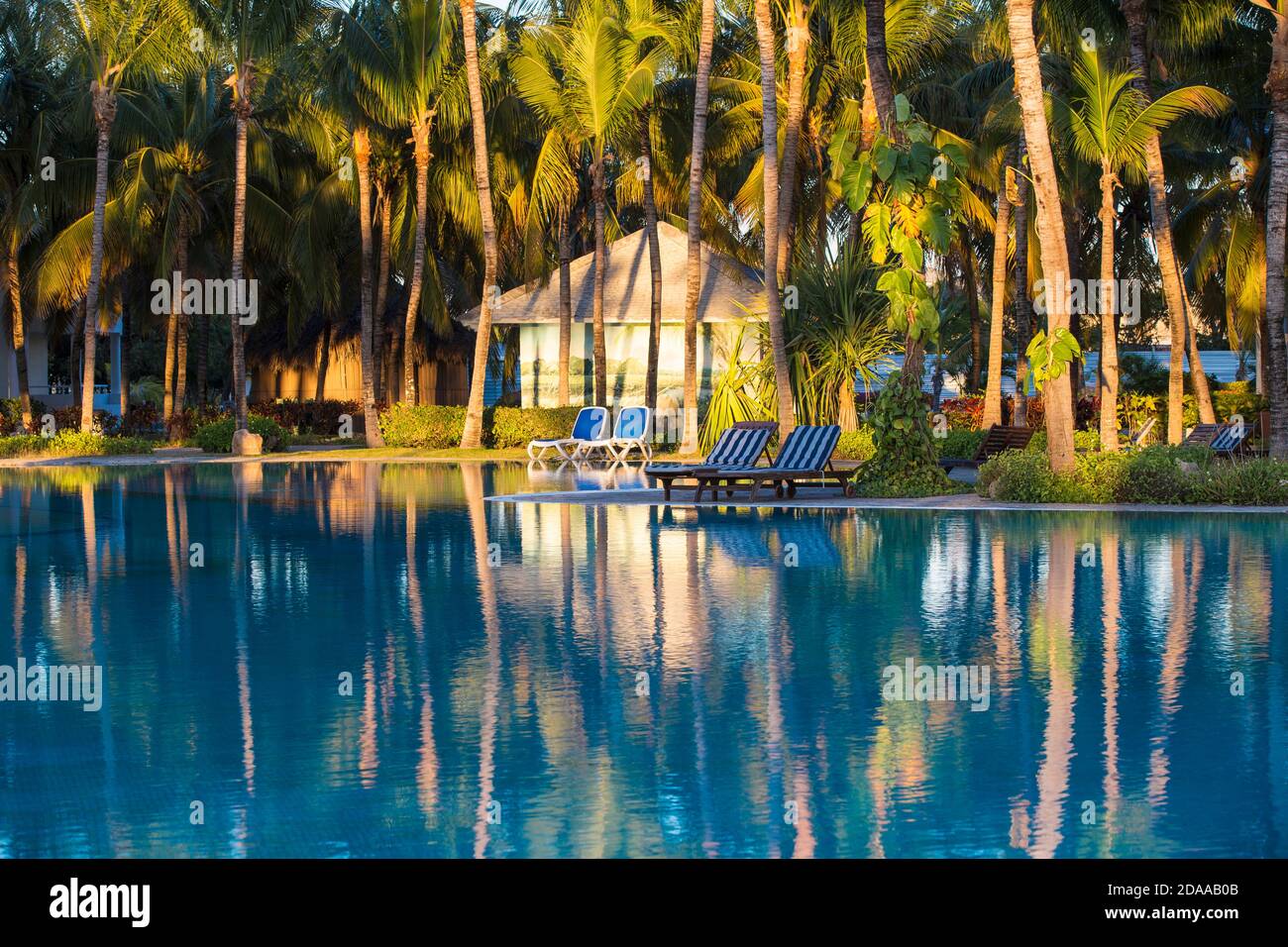 Cuba, Varadero, Swimming pool at Paradisus Hotel Stock Photo - Alamy