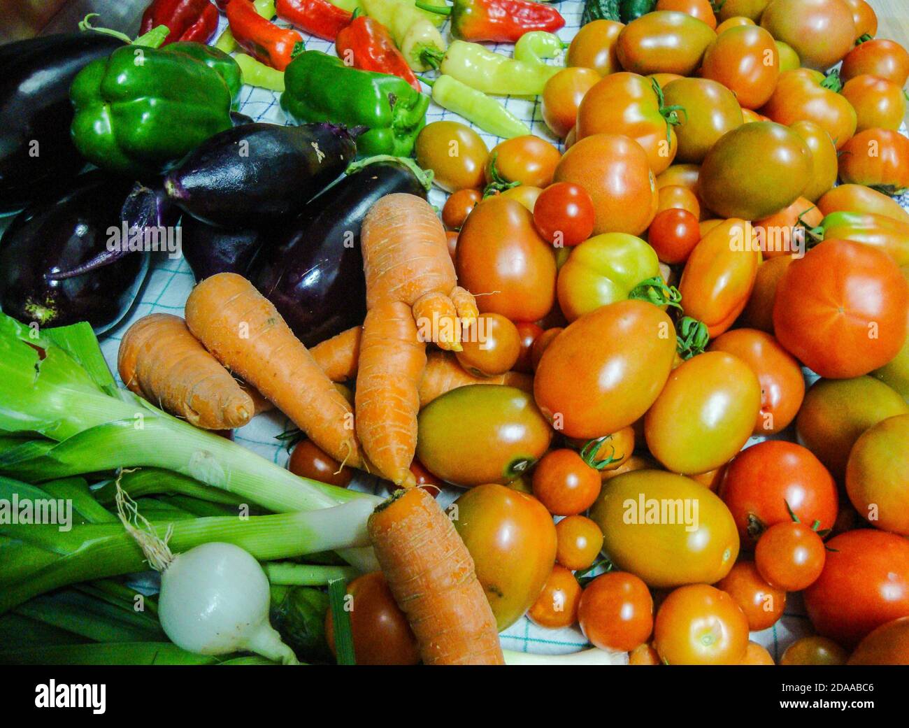 Top view of vegetables Stock Photo - Alamy