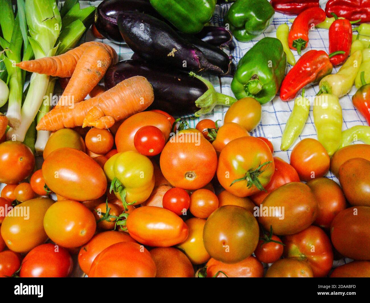 Top view of vegetables Stock Photo - Alamy