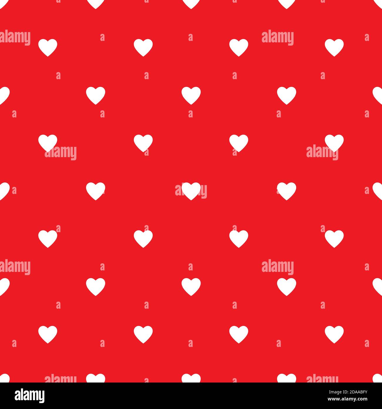 Seamless heart polka dots on red pattern. Vector illustration Stock ...