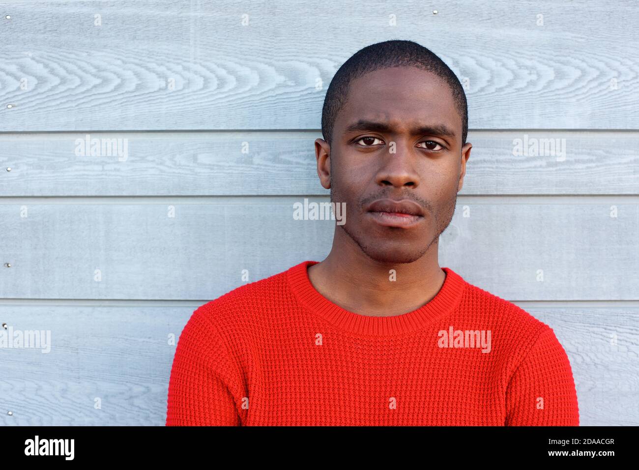 Serious modern man in black hi-res stock photography and images - Alamy