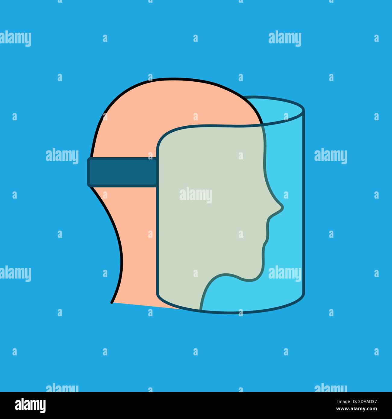 Full face visor Stock Vector Images - Alamy