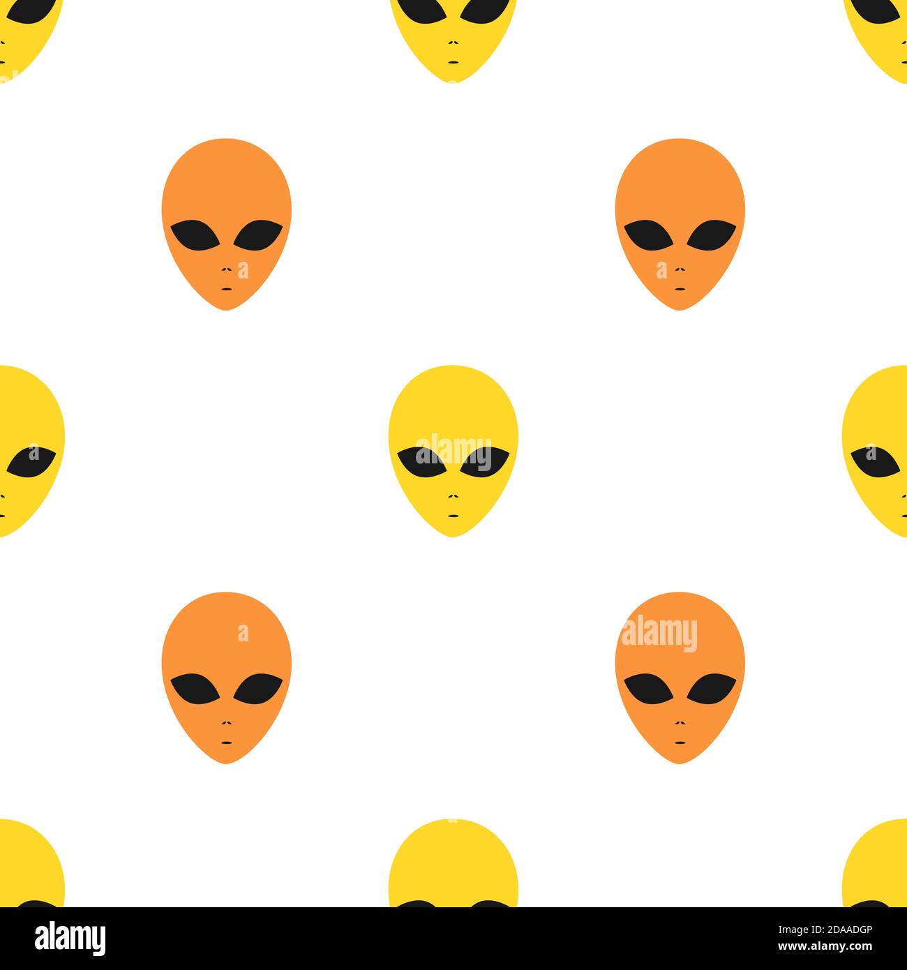 Seamless alien head background Stock Vector Images - Alamy