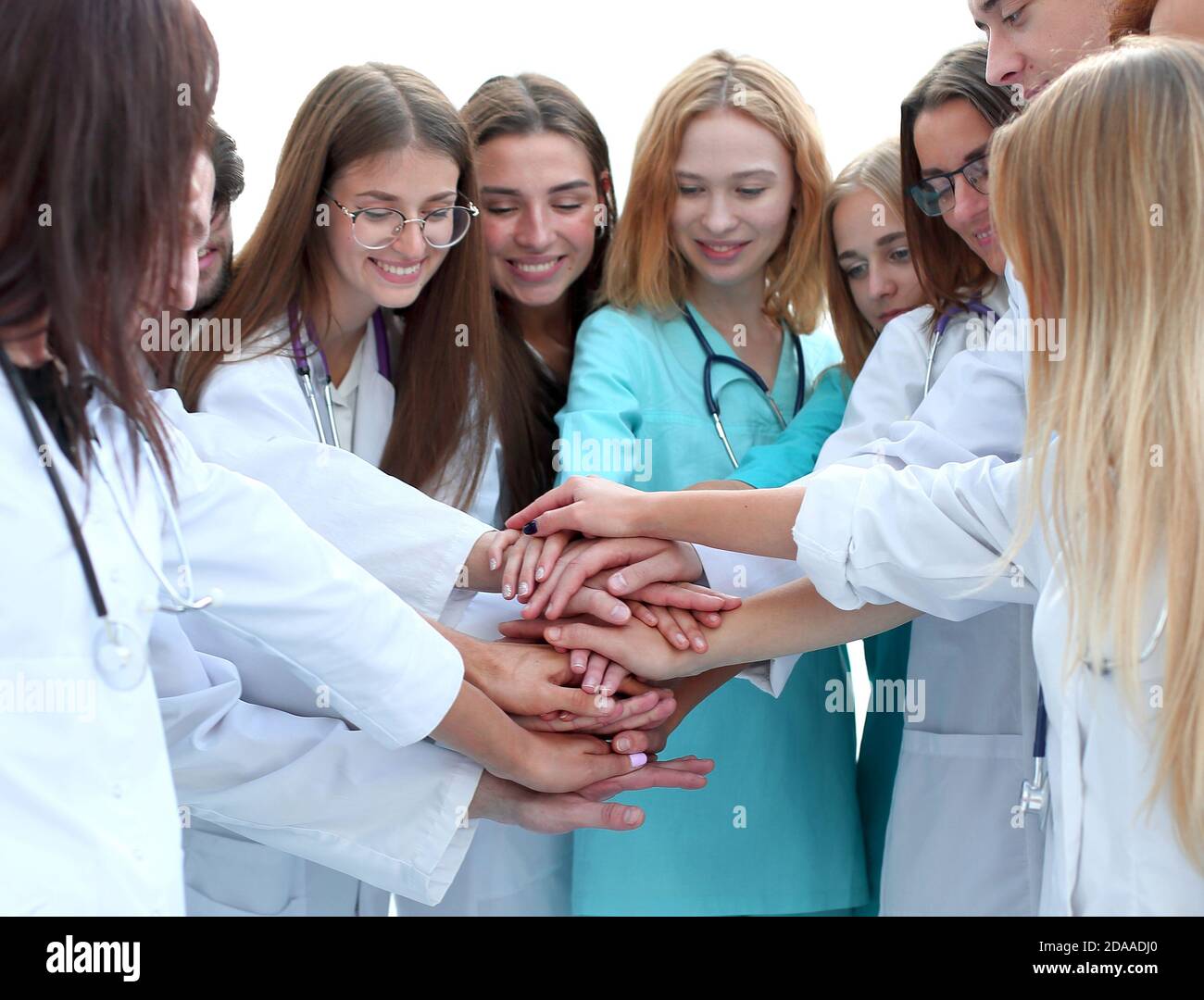 Top view teamwork doctors hi-res stock photography and images - Alamy