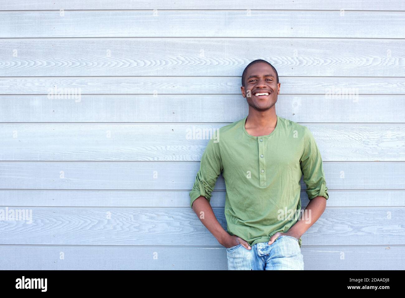 Portrait of cool african american guy smiling Stock Photo - Alamy