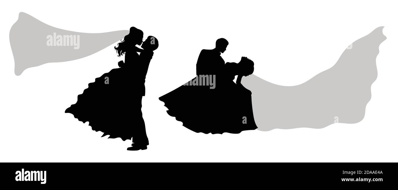 Set female profile silhouettes Stock Vector Images - Alamy