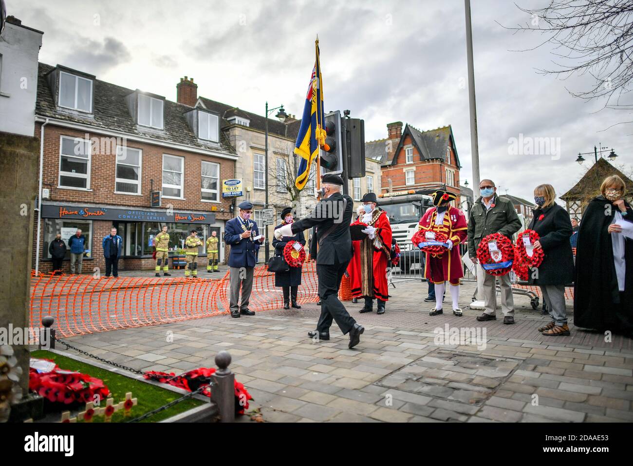 Royal british legion standard bearer hi-res stock photography and ...