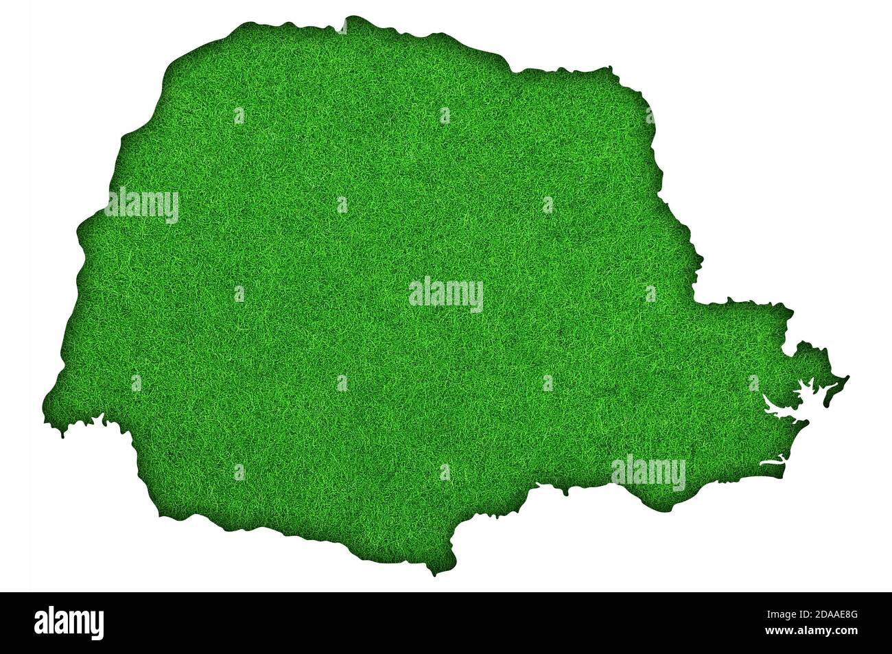 Map of Parana on green felt Stock Photo - Alamy