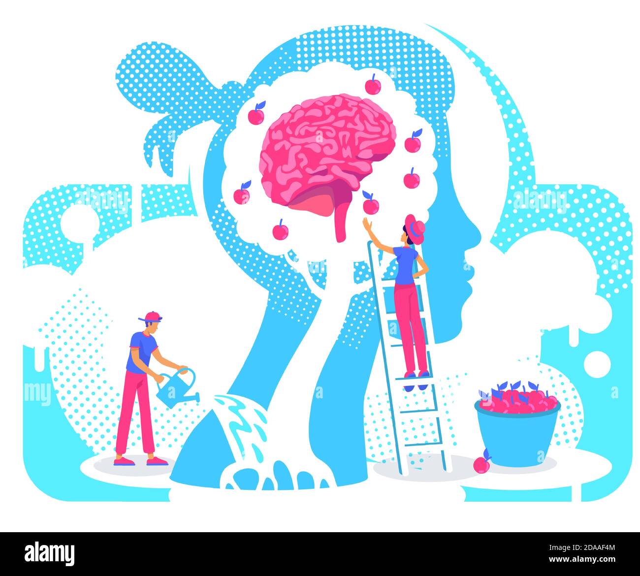 Acquiring experiences flat concept vector illustration Stock Vector ...