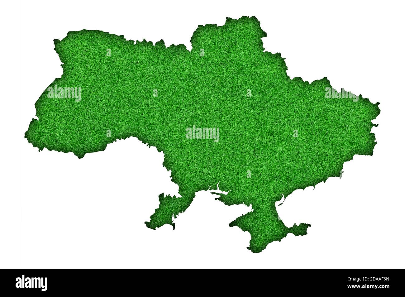 Map of Ukraine on green felt Stock Photo - Alamy