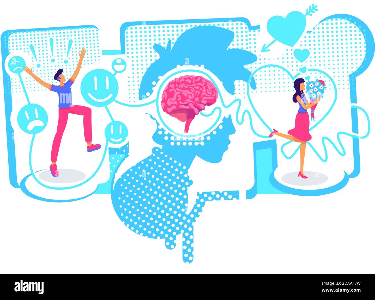 Emotional dysregulation flat concept vector illustration Stock Vector ...
