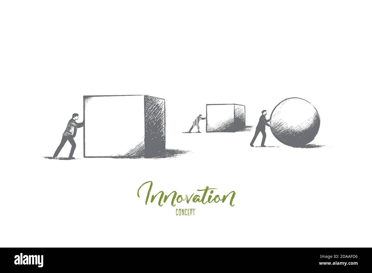 Innovation concept. Hand drawn isolated vector Stock Vector Image & Art ...