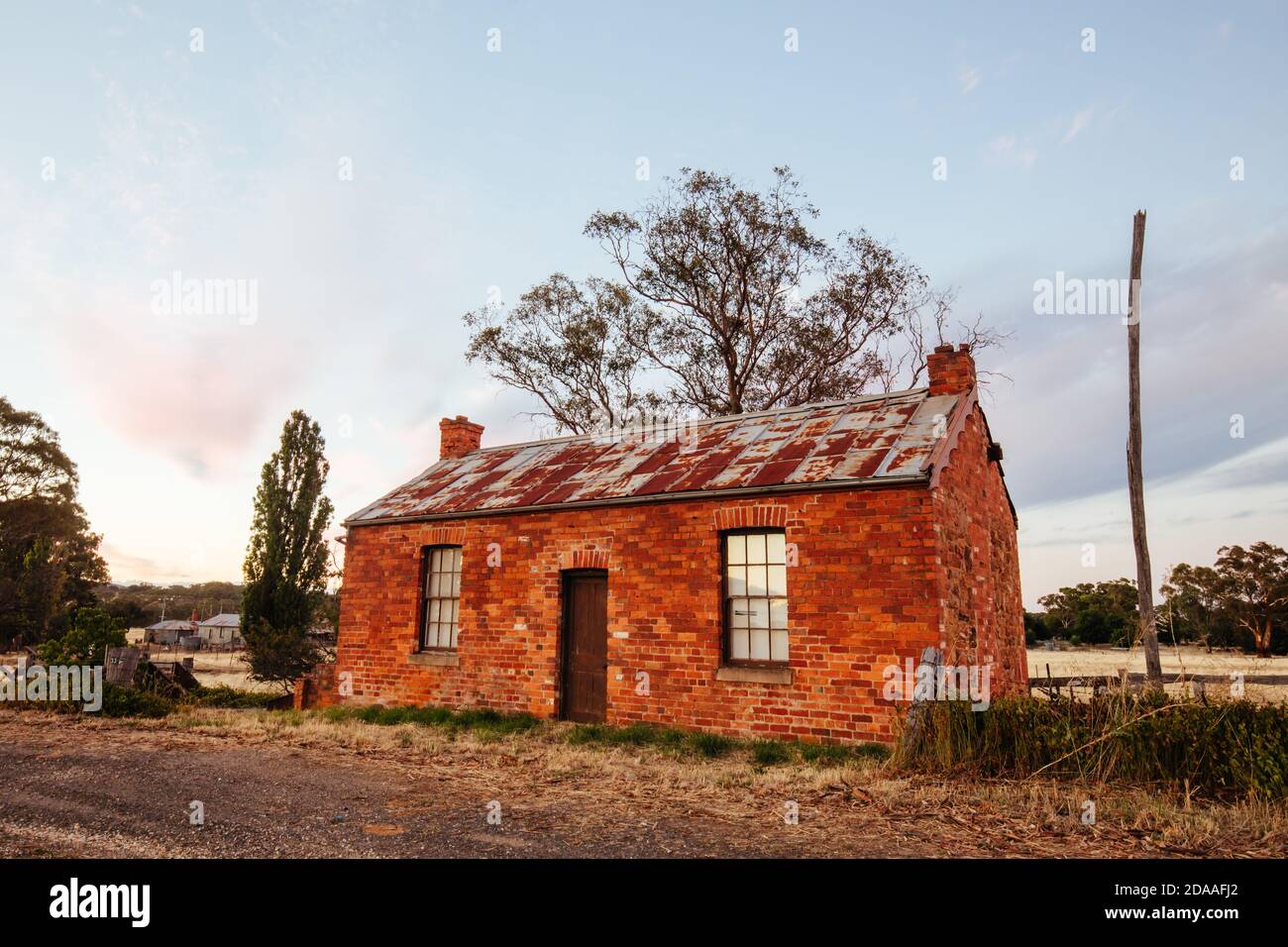 Traditional Goldfields Property in Victoria Australia Stock Photo - Alamy