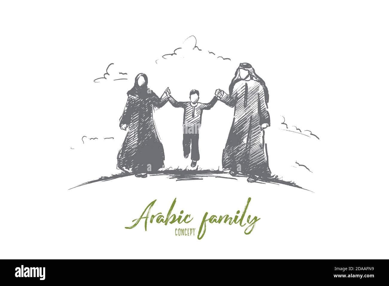 Arabic handwriting Stock Vector Images - Alamy