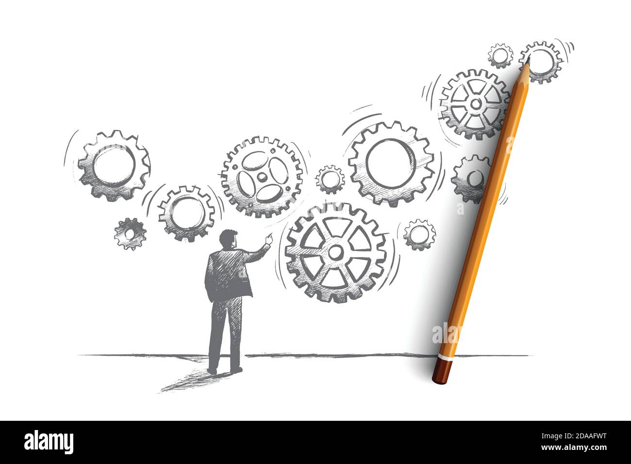 Transmission sketch Stock Vector Images - Alamy