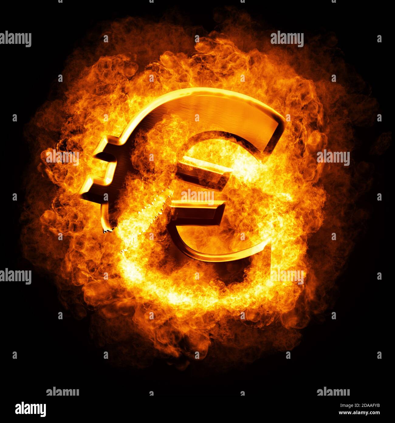 Burning euro sign hi-res stock photography and images - Alamy