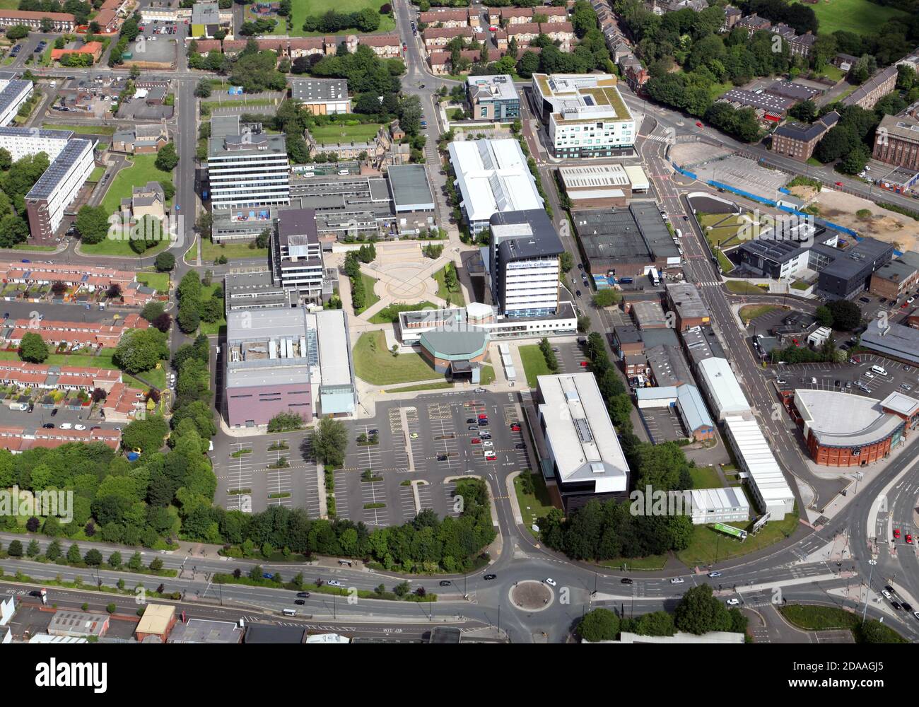 aerial view of Newcastle College Stock Photo - Alamy