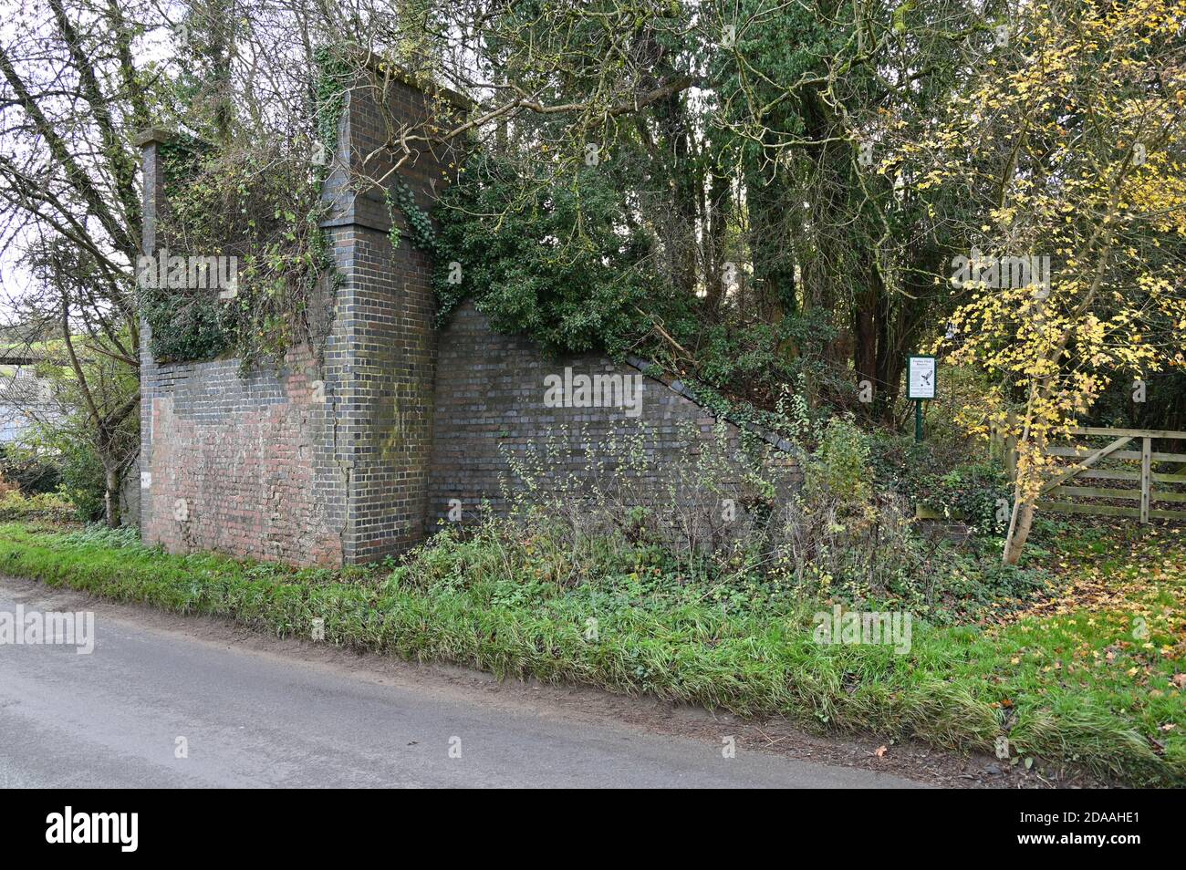 The remains of the old railway bridge which carried the Cheltenham to ...