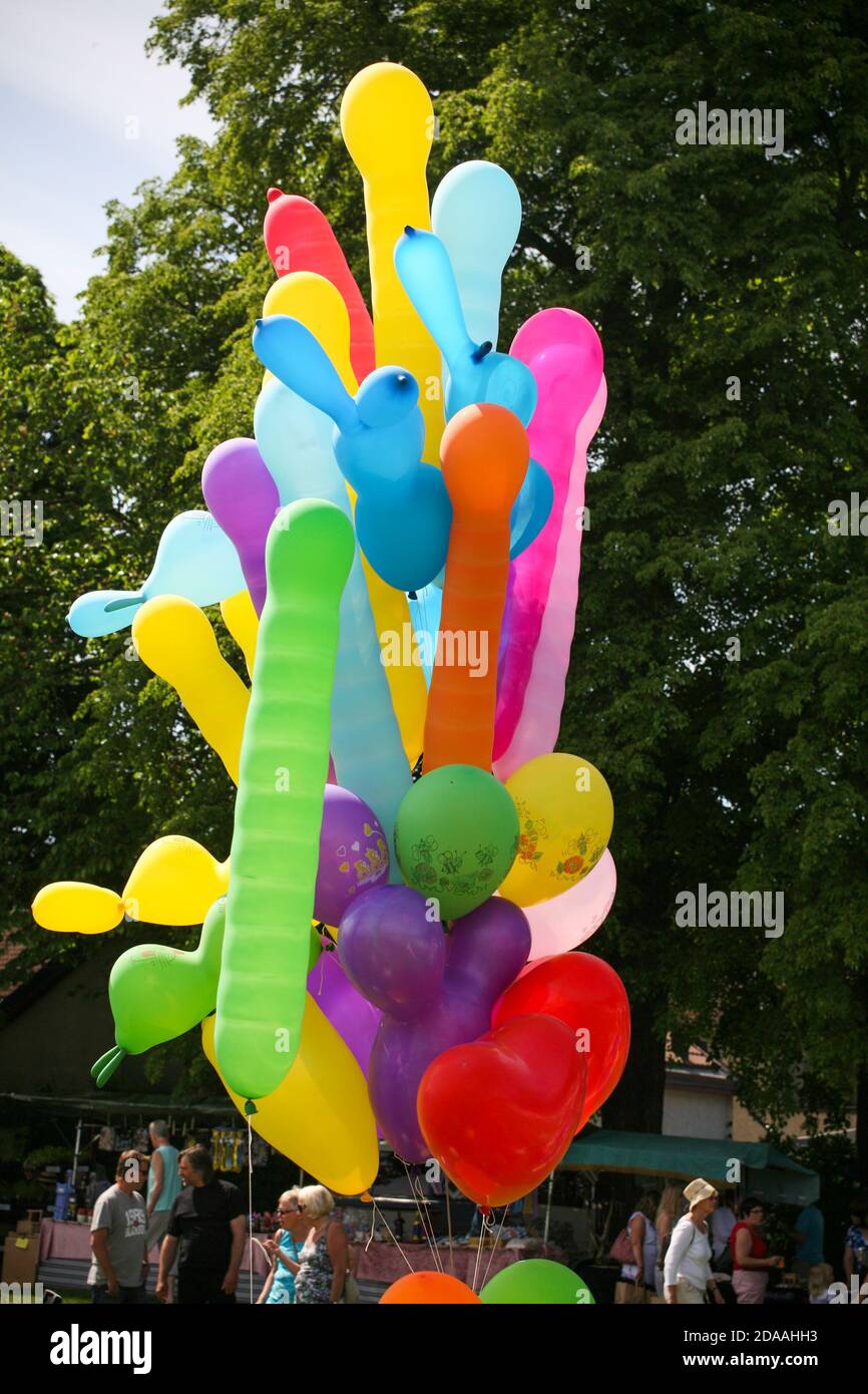 BALLON SALE during summer activity Stock Photo - Alamy