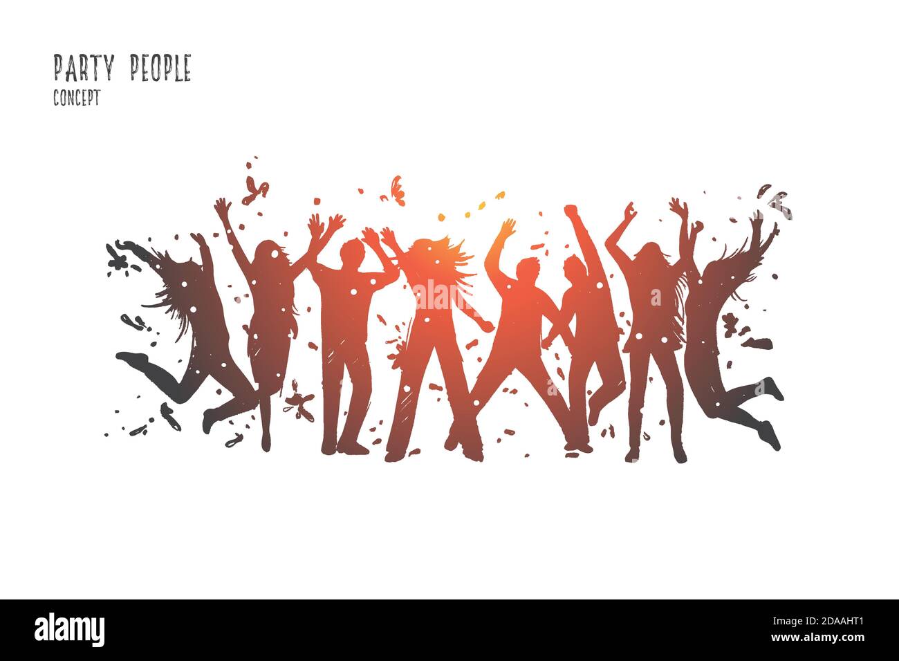 People party light night Cut Out Stock Images & Pictures - Alamy