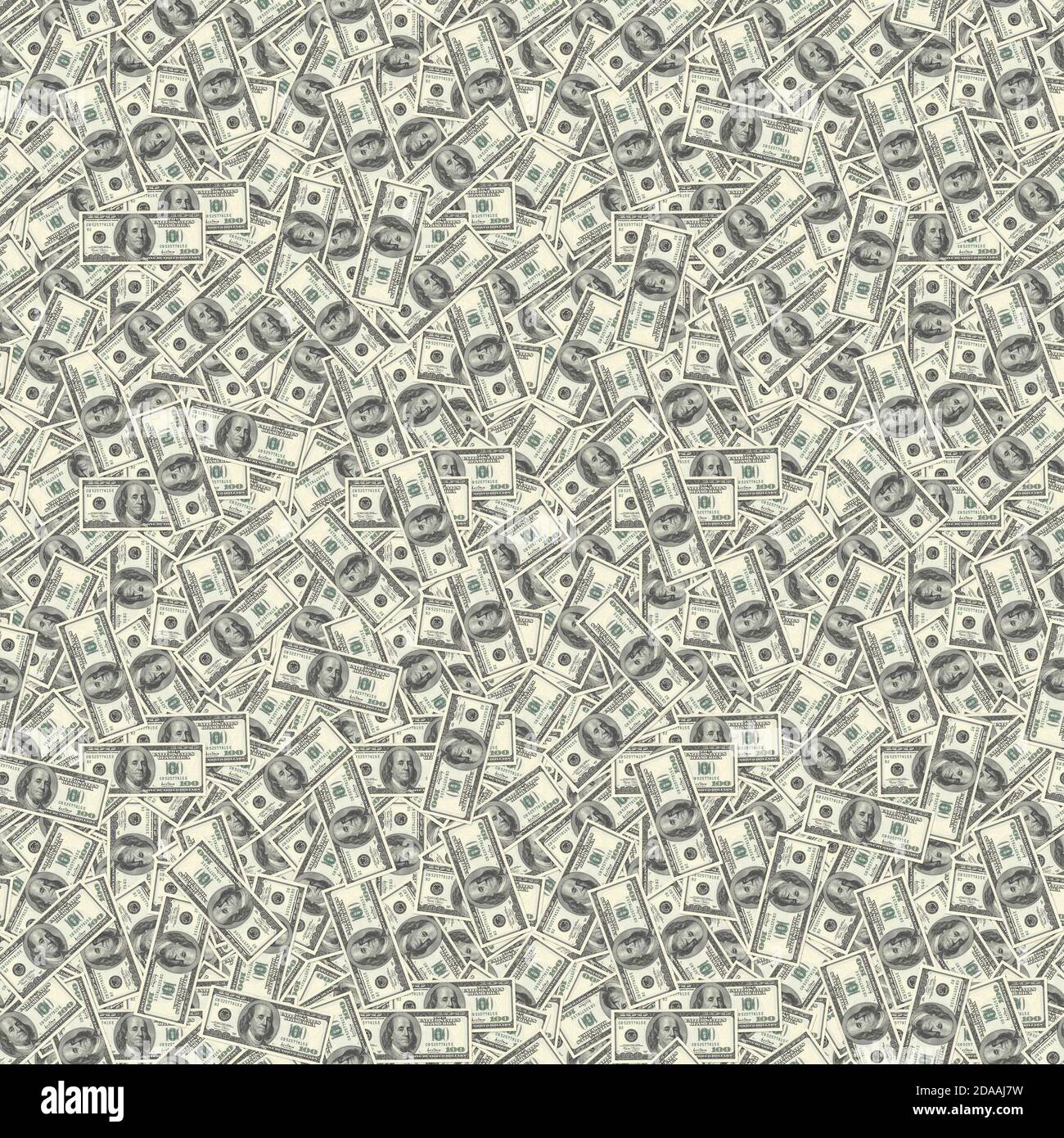 Background with money. Seamless texture of 100 dollar banknotes Stock ...