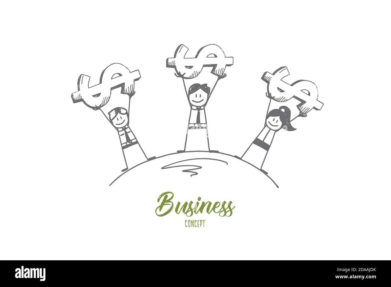 Businessman holding sign word Stock Vector Images - Alamy